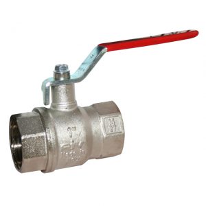 Brass Ball Valve - Standard Pattern - Red PVC Coated Steel Lever - WRAS ...