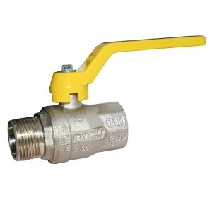 Brass Ball Valve - BSI Gas Approved - Male x Female - Yellow Lever ...